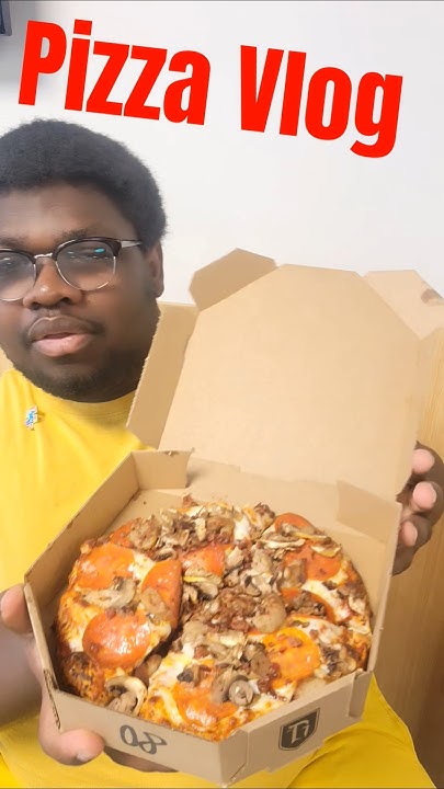 Pizza Vlog #vlog #comedy #shorts #funny #fun #video #youtubeshorts #like #pizza #food #meat # ...