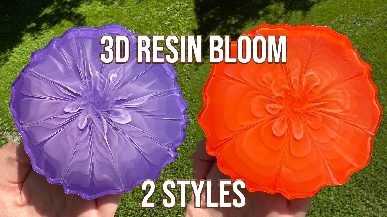 How to Make 3D Resin Bloom Flowers | Epoxy Resin Art Tutorial Step-by ...