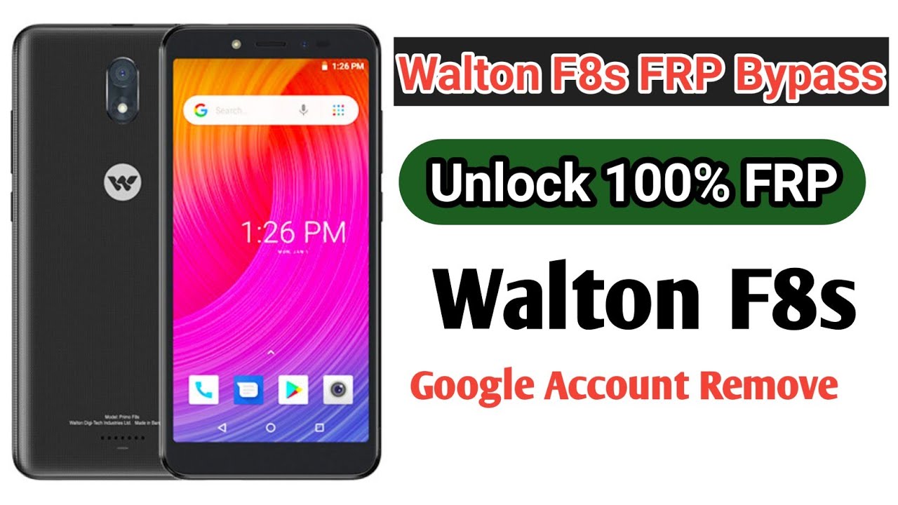 Walton F8s FRP Bypass/ f8s Google Account Unlock Without Pc/ Walton F8s ...