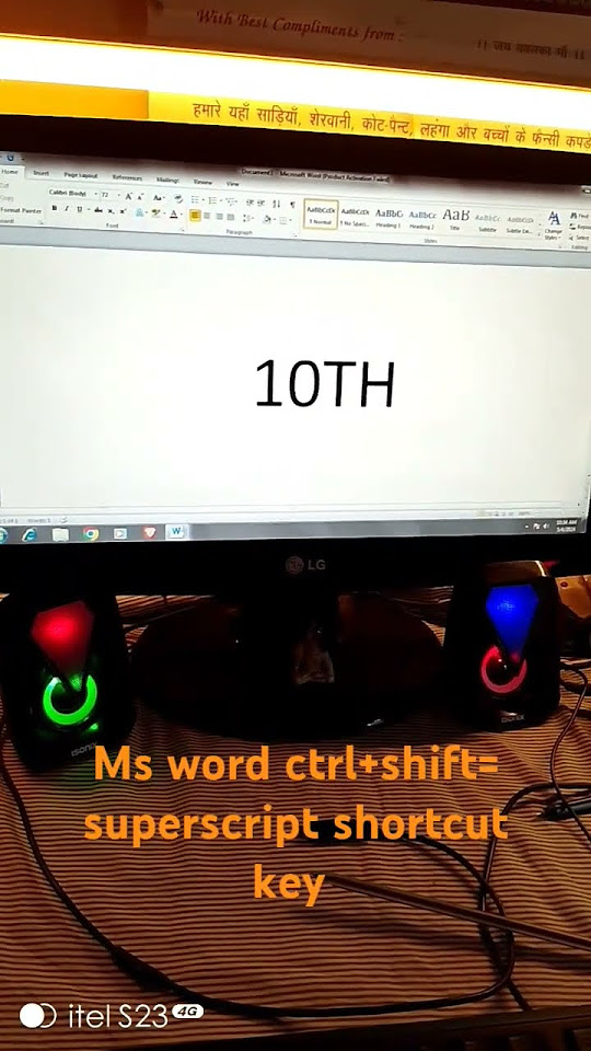 Ms word superscript shortcut key #msword_computer #bestsong #bestshorts ...