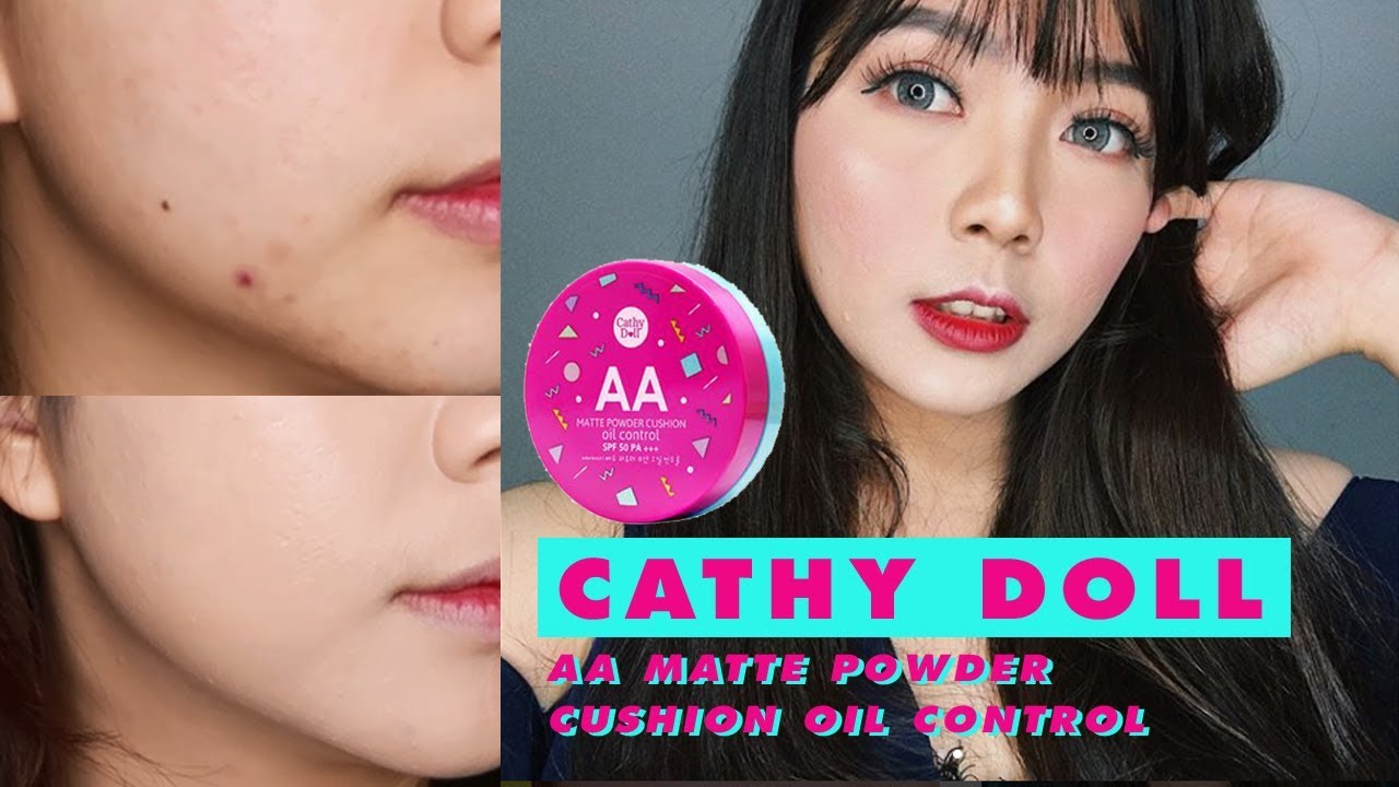 Cathy Doll AA Matte Powder Cushion Oil Control REVIEW // PEMAKAIAN 10 ...