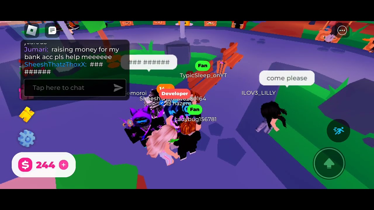 Meeting Haz3mn in please donate, my game crashed lol! - YouTube