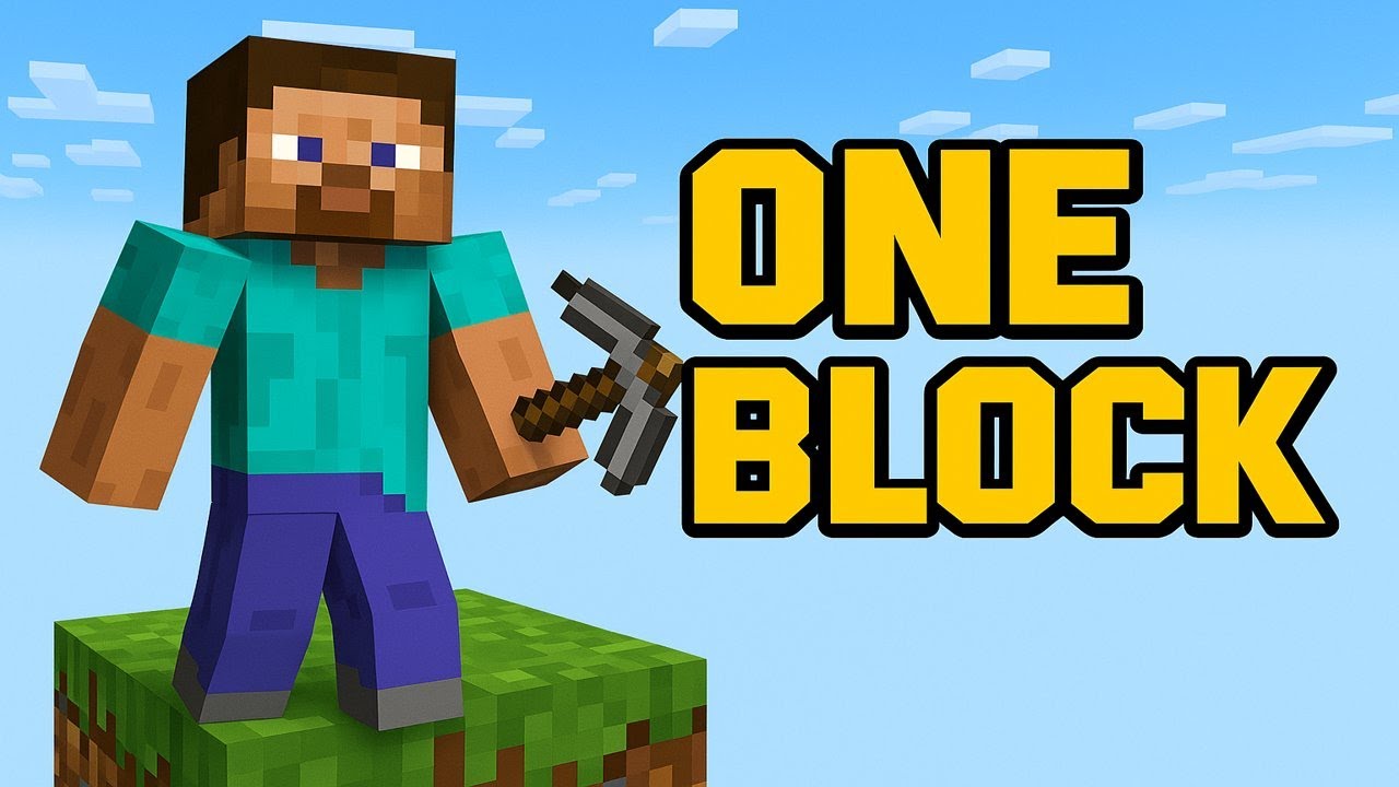 Minecraft But I Survive on ONE BLOCK - HylexMC Minecraft - YouTube