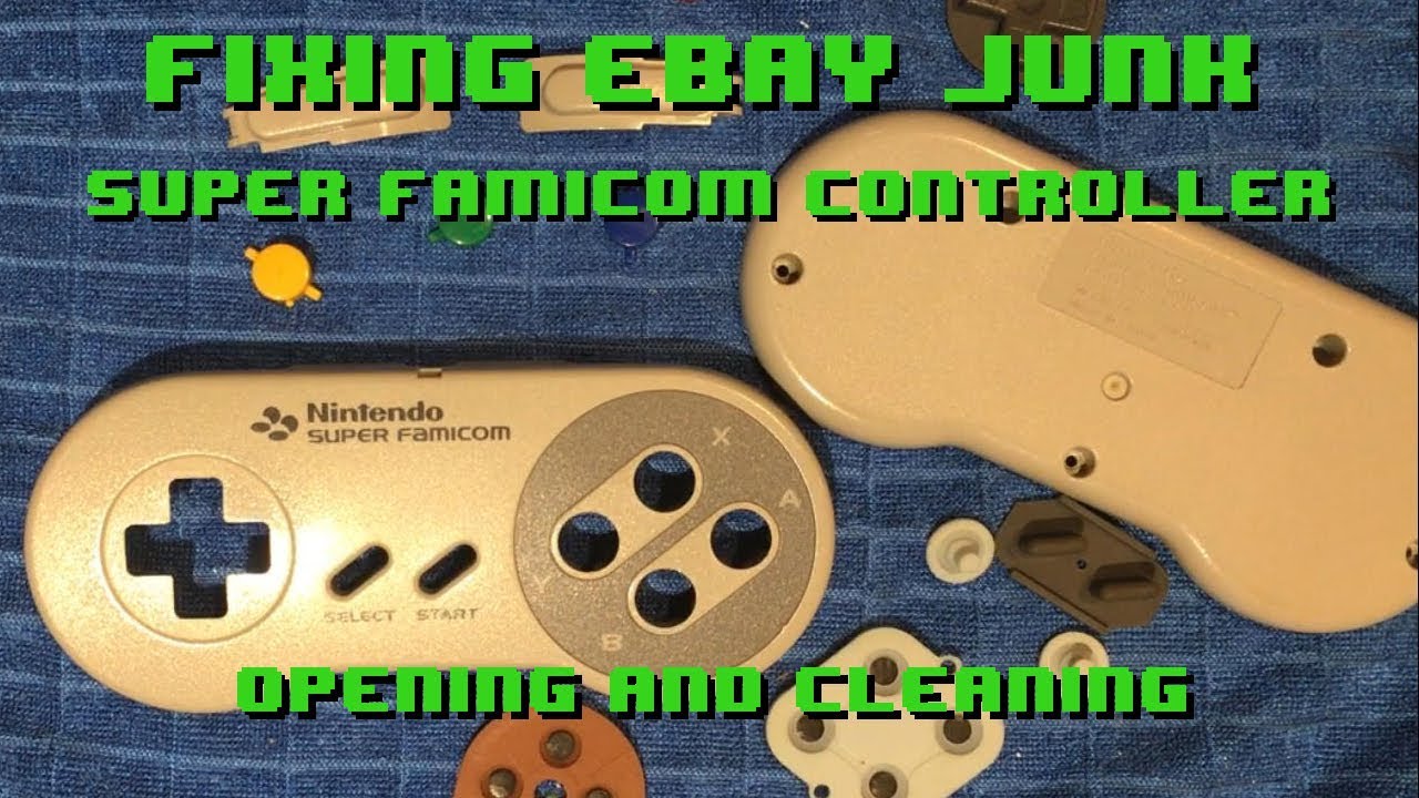 Fixing eBay Junk - Super Famicom Controller - Cleaning a pop spill ...