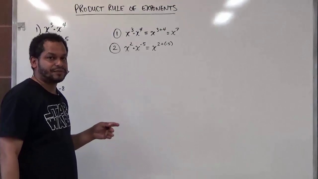 Product Rule of Exponents - Elementary Algebra - YouTube