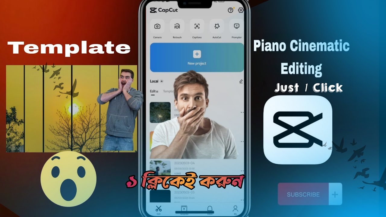 Piano Cinematic Capcut Tutorial in Mobile Phone in 1click ll Viral ...