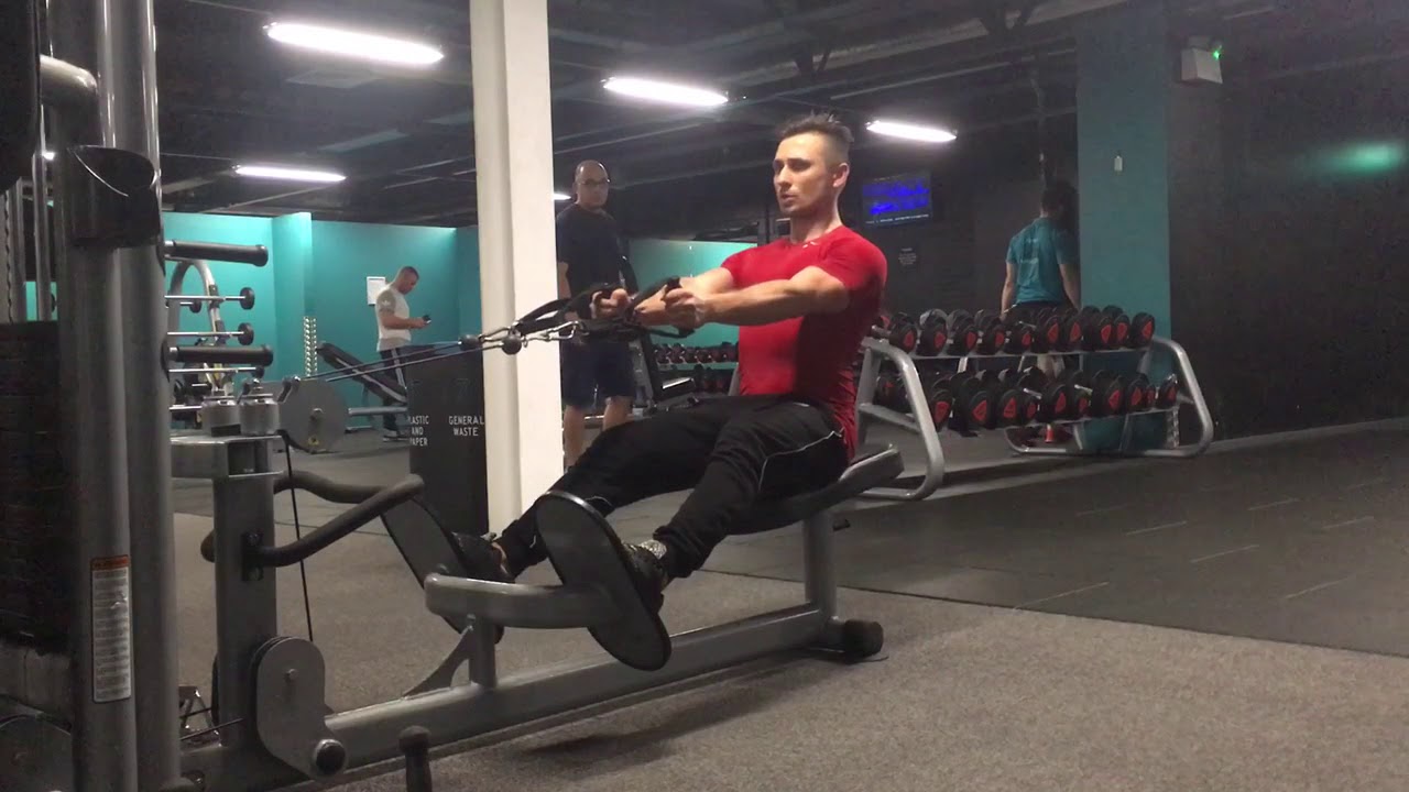 Cable row, Neutral Grip - YouTube