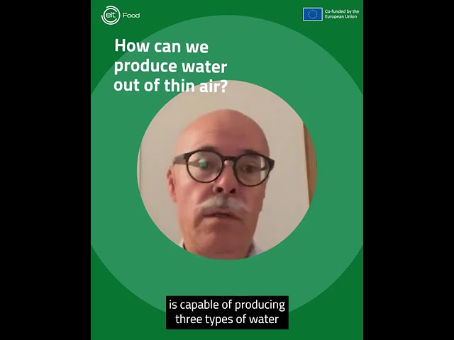 Agua de Sol turns air into water thanks to the sun - EIT Food