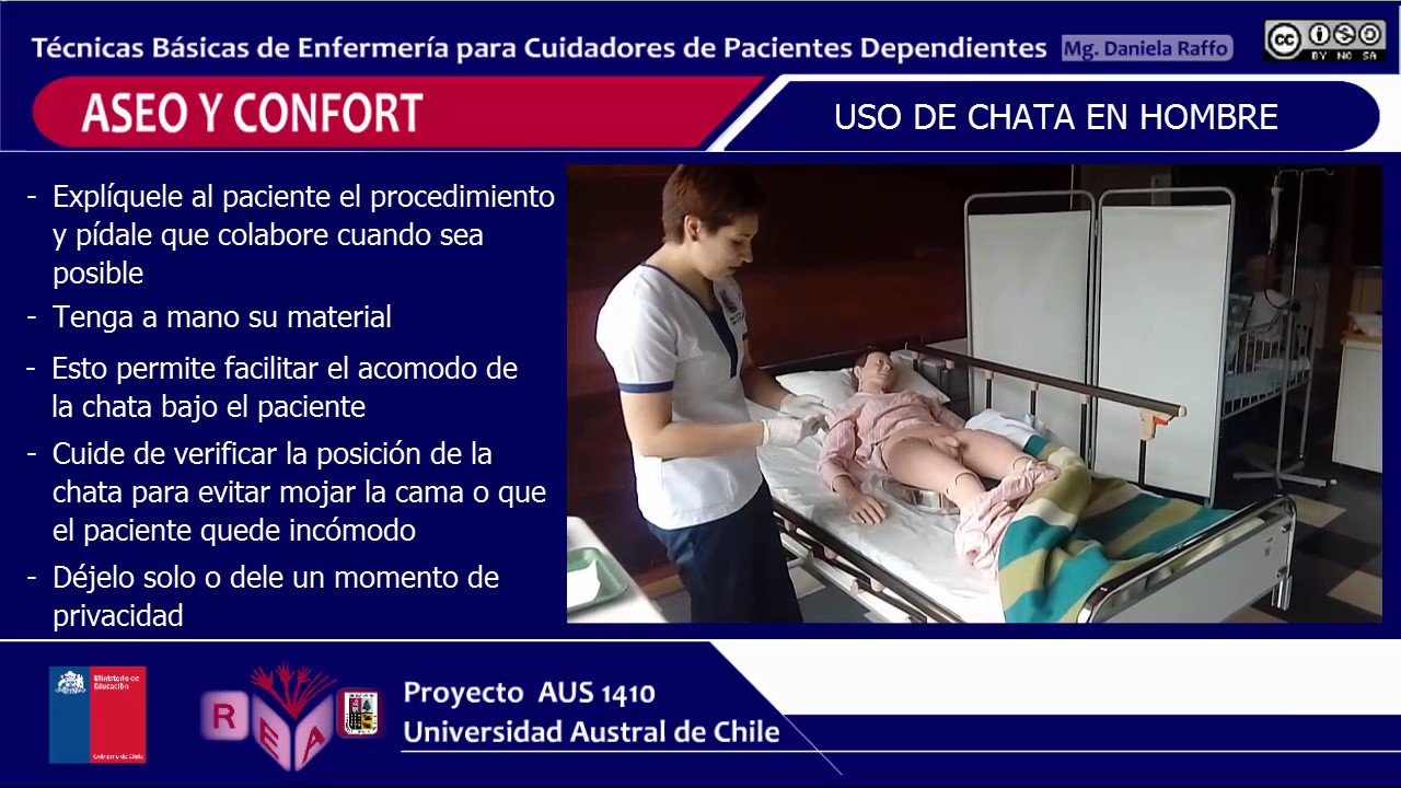 ASEO Y CONFORT Uso de chata en hombre - YouTube