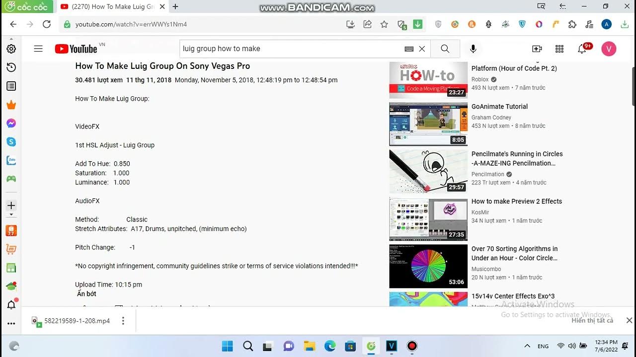 How to make Luig Group on Sony Vegas Pro - YouTube
