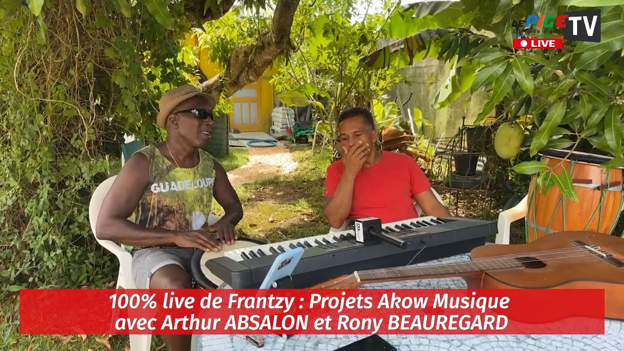 100% live de Frantzy : Projets Akow Musique avec Arthur ABSALON et Rony ...