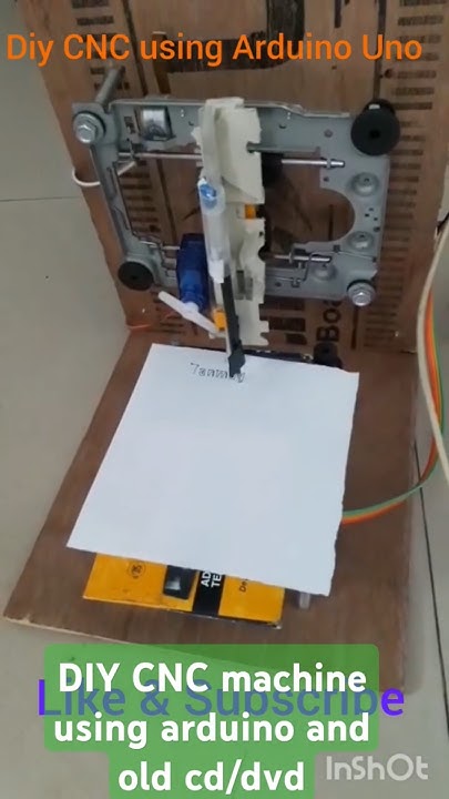 DIY CNC machine using Arduino Uno and old dvd - YouTube