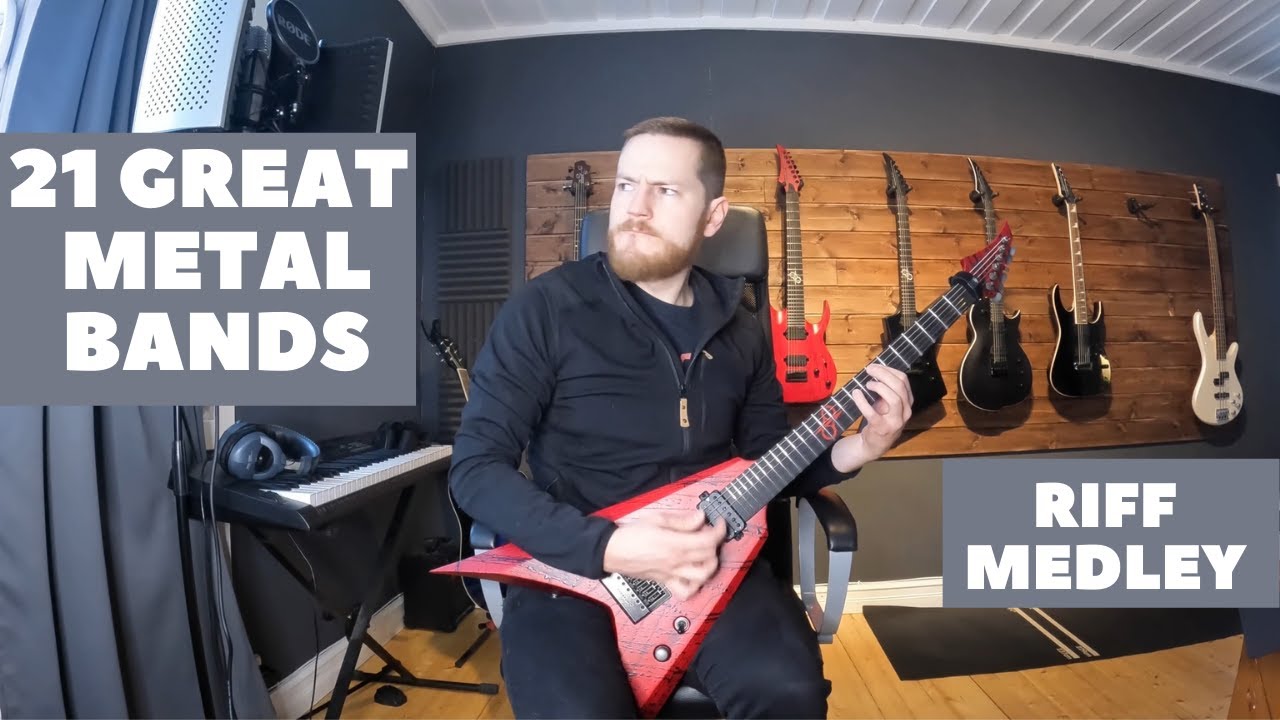 21 GREATEST METAL BANDS | RIFF MEDLEY - YouTube