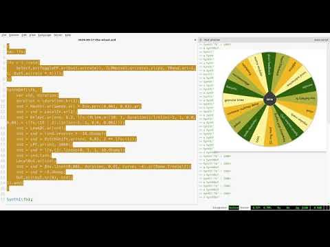 Wheel of Synthesis (SuperCollider) - YouTube