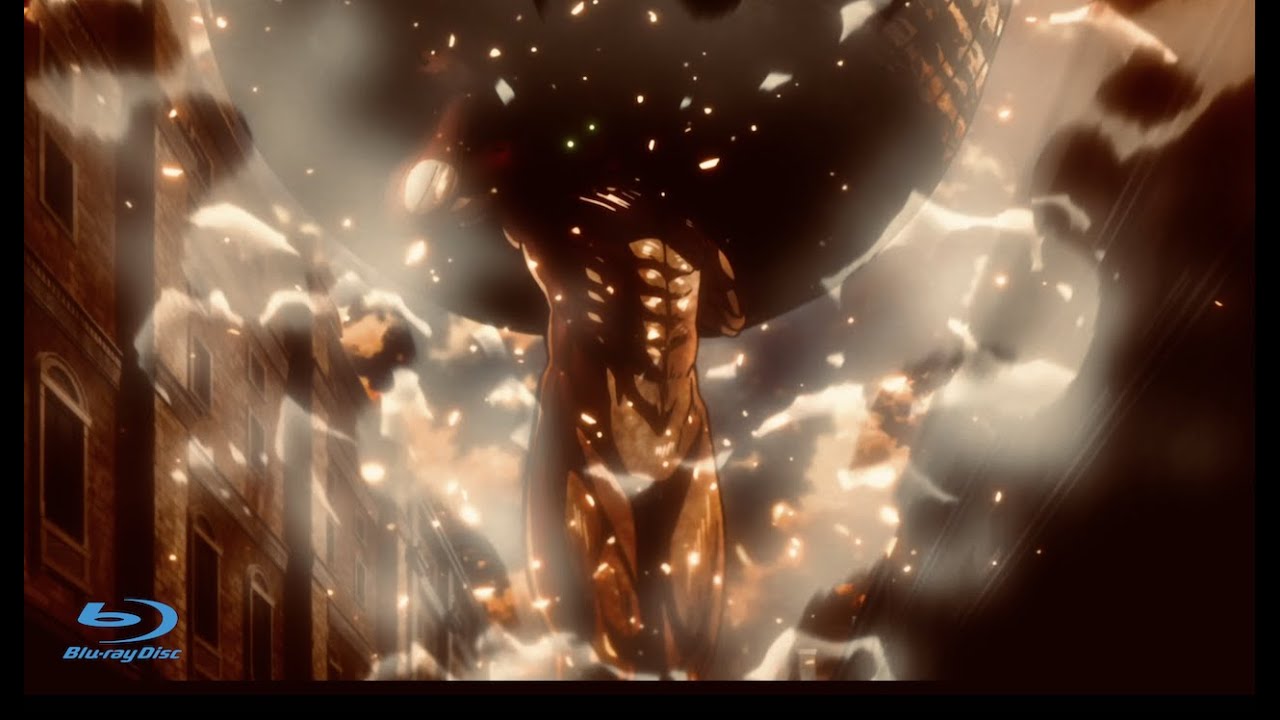 Eren Carrying Boulder Attack On Titan Blu Ray Version 4k English Subtitles Youtube