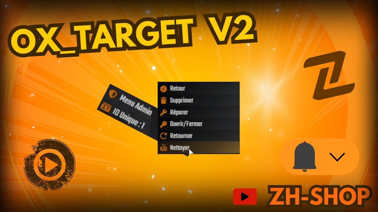 FIVEM SCRIPT OX TARGET V2 CURSEUR LIBRE GTARP - YouTube