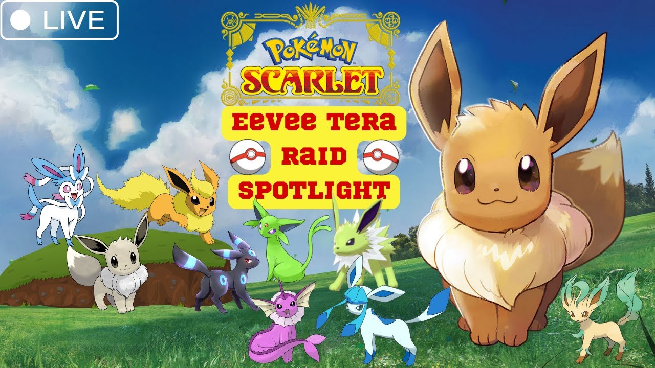 Post Game Play | Eevee Spotlight Raids with Viewers !! POKÉMON SCARLET ...
