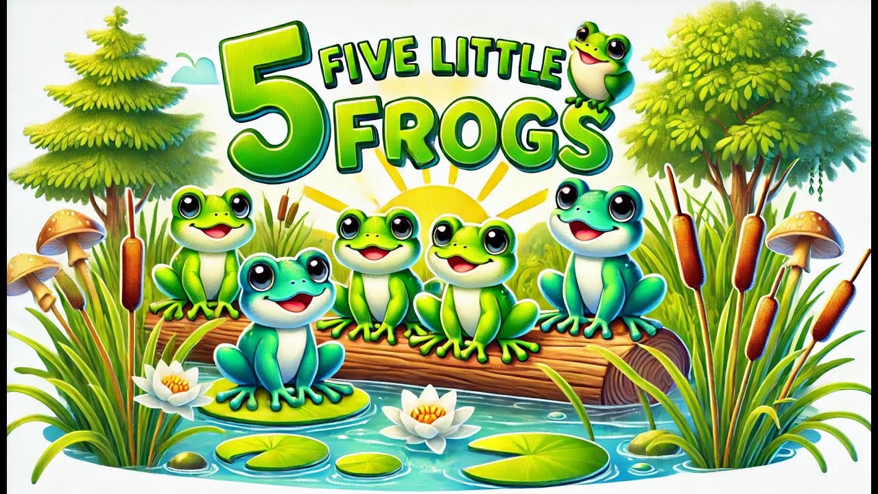 "🐸 Hop into Fun! Five Little Frogs: Epic Nursery Rhymes for Kids 🎶 ...