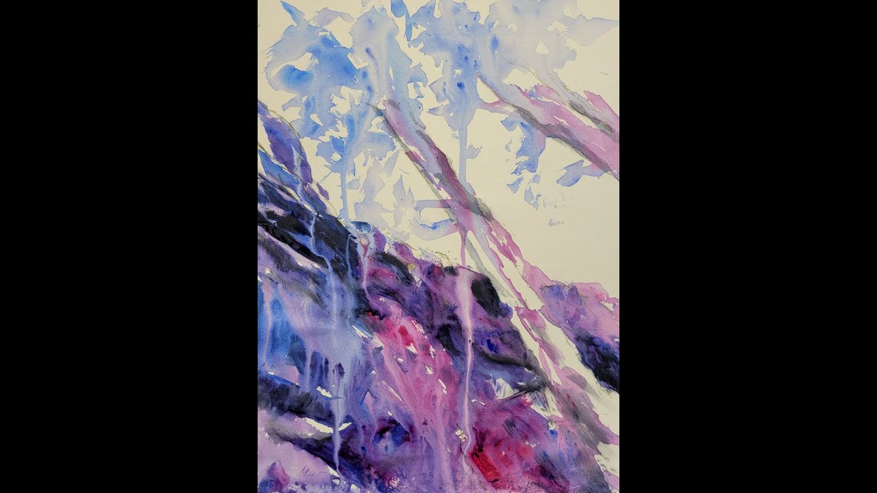 Wild and Crazy Acrylic Under Painting for Pastels - YouTube