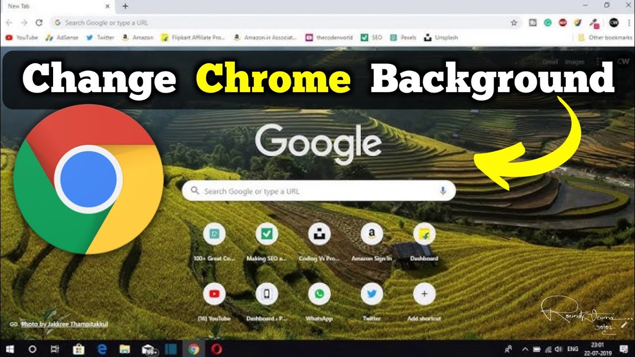 How to change Google Chrome Background _ Personalize Your Web Browser ...