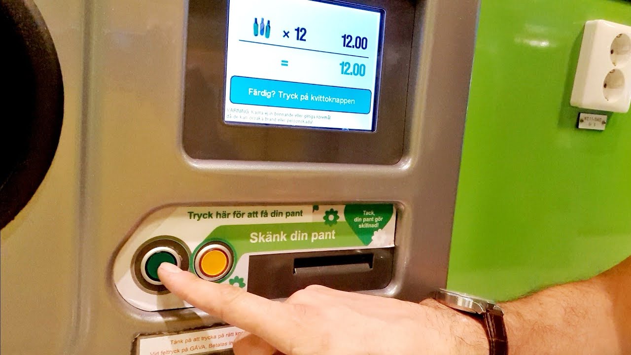 Swedish PANT recycling system, all of Europe should be doing this ...