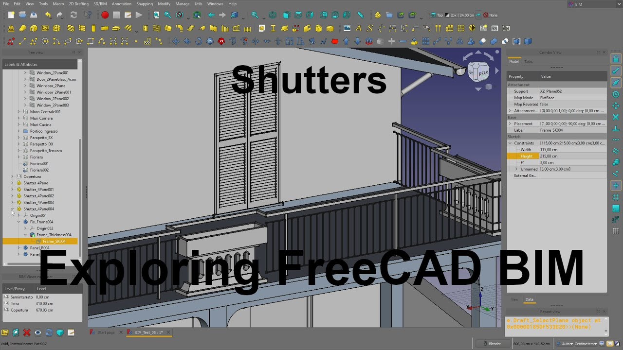 Exploring Freecad Bim - Shutters - YouTube
