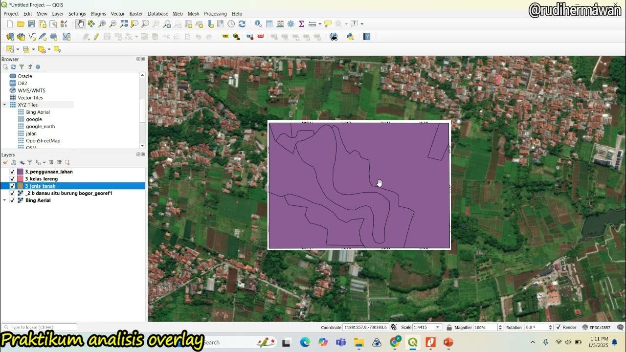 Analisis Overlay dengan QGIS - YouTube