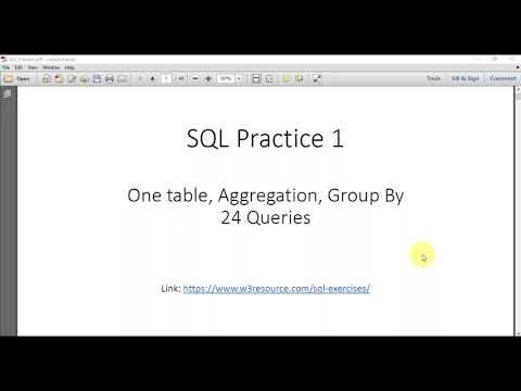 | Database Course | - | Revision on Basic SQL Select Statements | - | Part 2/3 | - YouTube