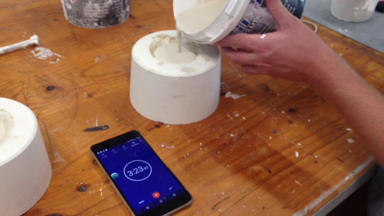 Slip Cast Experiment 1 - YouTube