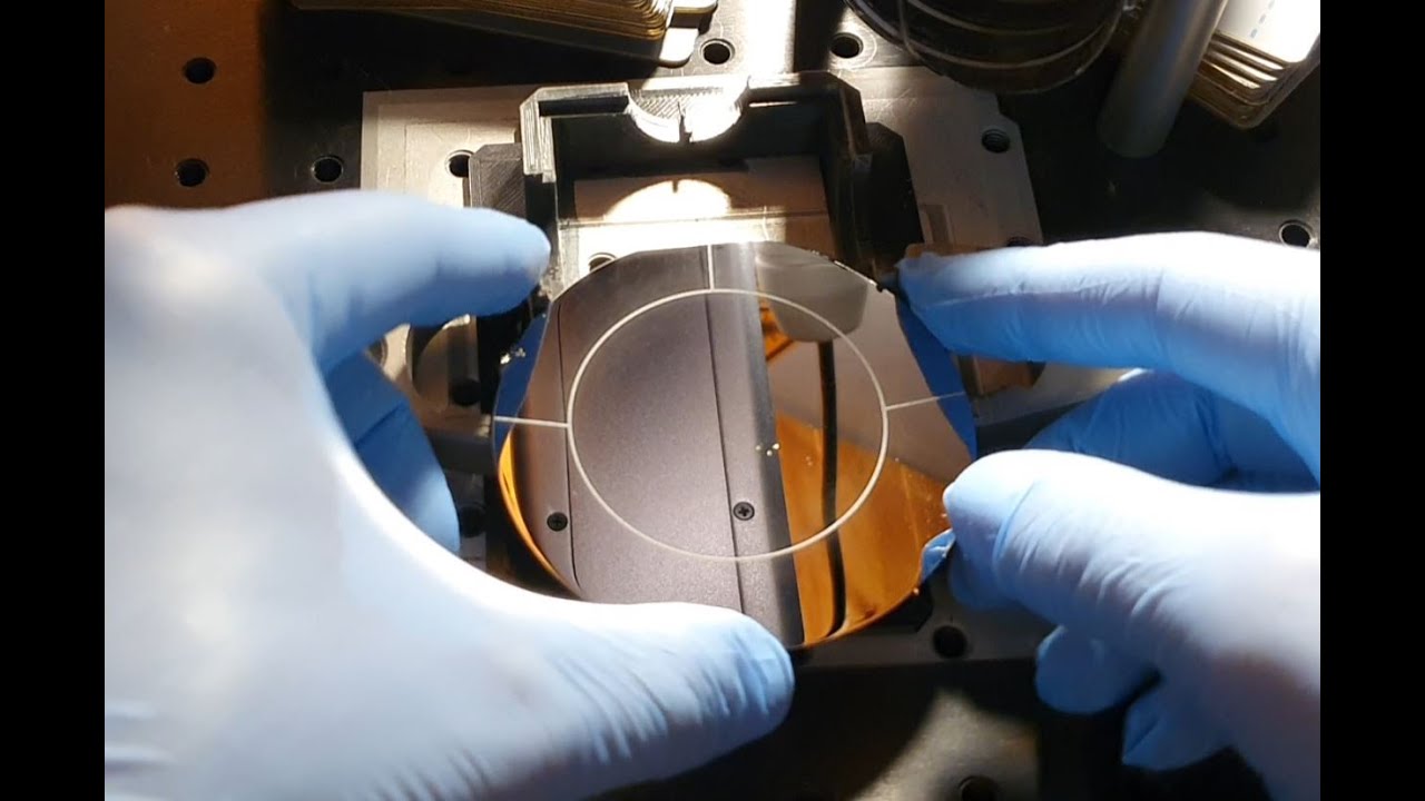 20W Fiber Laser Cutting / Dicing Silicon Wafer for Filter - YouTube