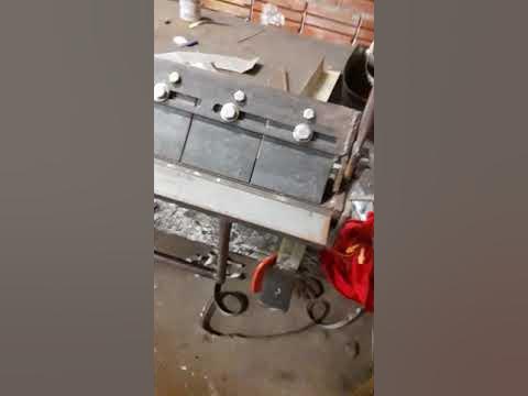 Dobradeira de chapas caseira - YouTube