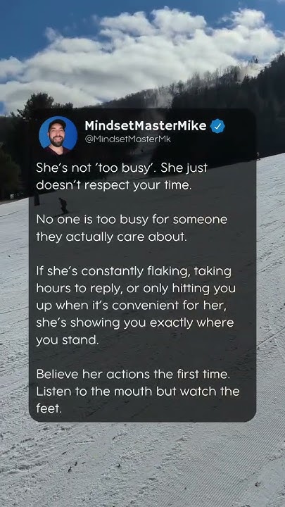 She's not 'too busy' - YouTube