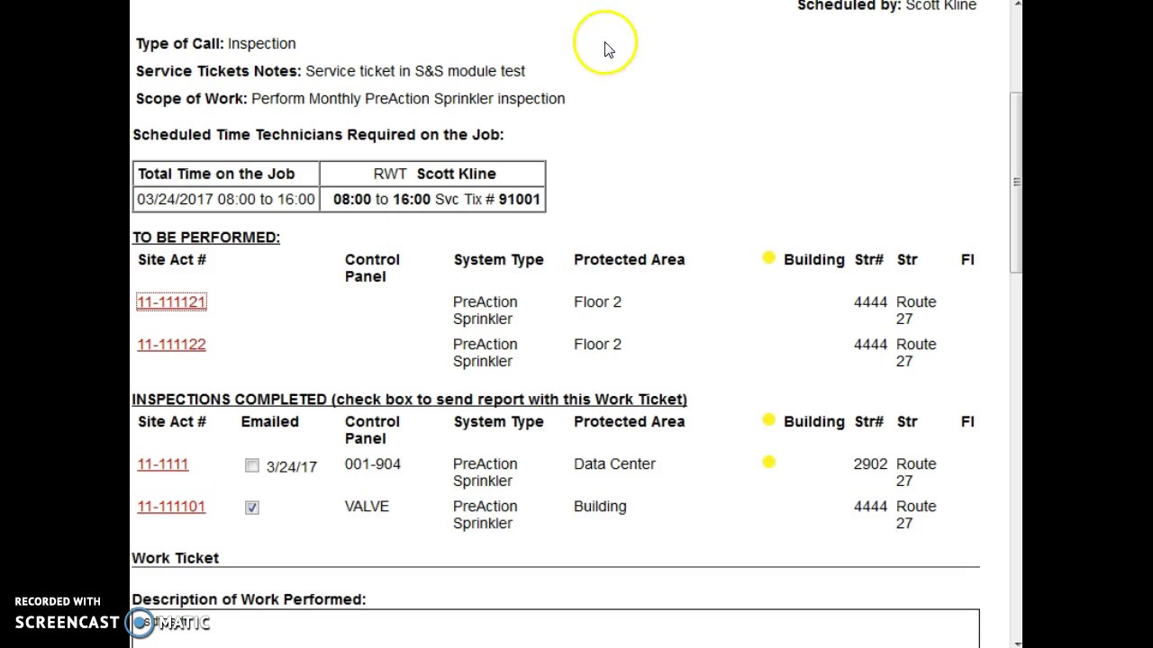 Mobile Work Ticket & Inspection Report - YouTube