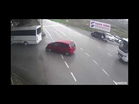 SAMSUN TRAFİK KAZALARI 21 KAZA