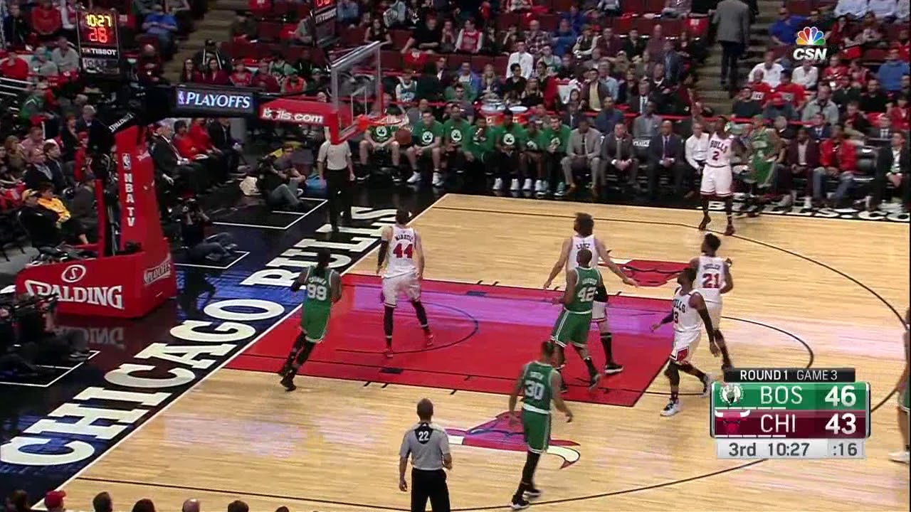 NBA, playoff 2017, Celtics vs. Bulls, Round 1, Game 3, Move 31, Isaiah Thomas, 3 pointer - YouTube