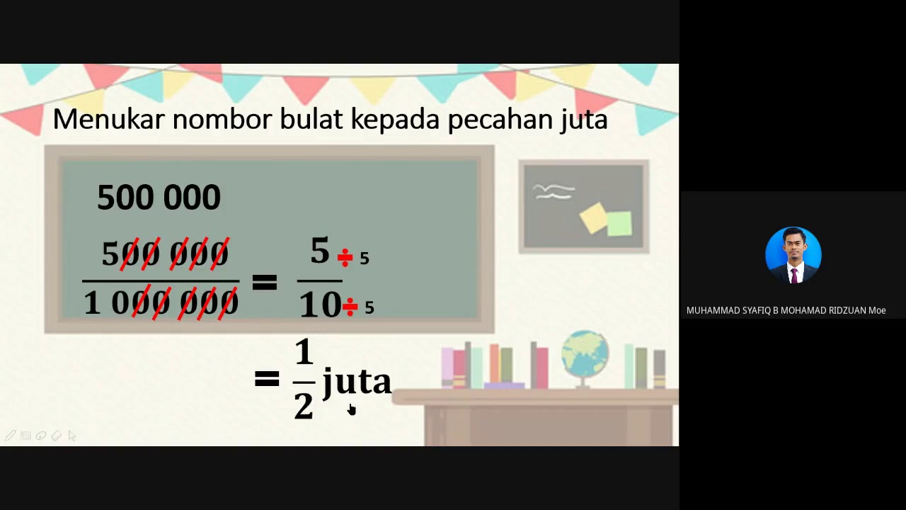 Pecahan dan perpuluhan juta - YouTube
