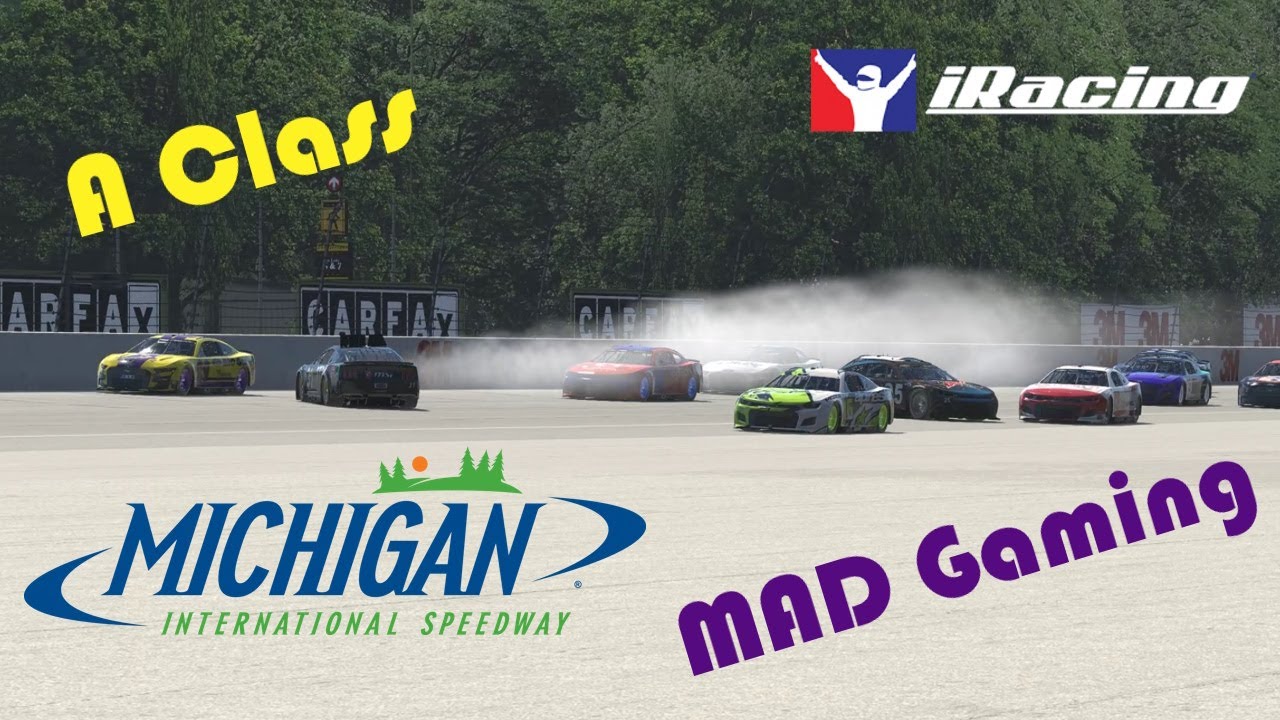 iRacing A class Nascar Michigan Speedway International - YouTube