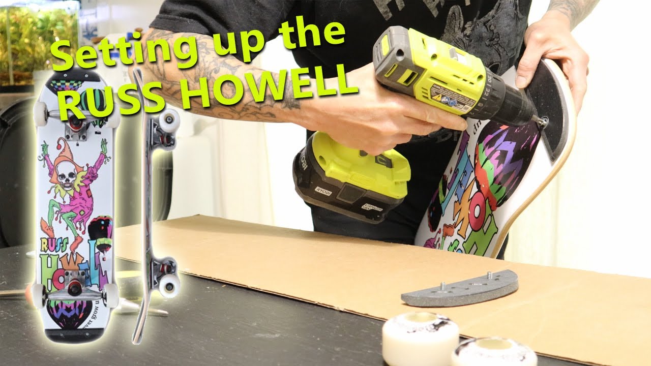 Assembling a skateboard - RUSS HOWELL freestyle street hybrid complete ...