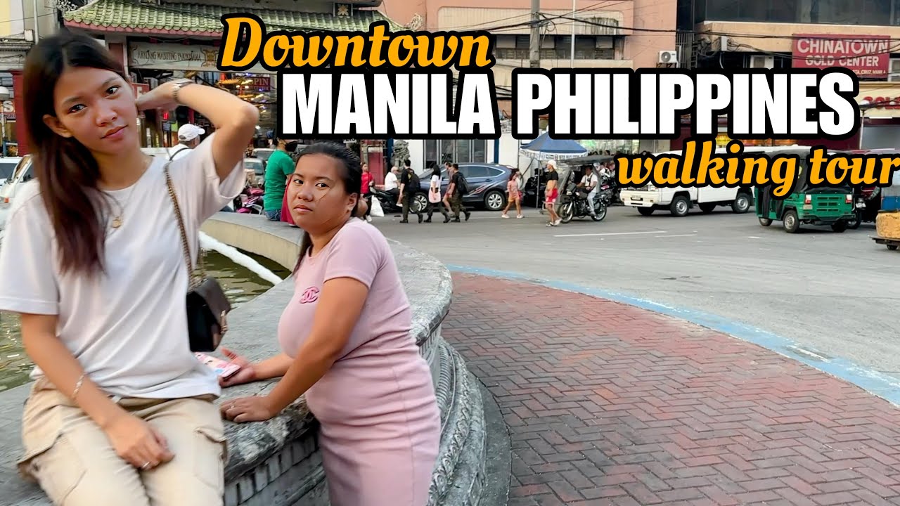 Manila Philippines- street scenes from Chinatown Manila [4k] walking ...