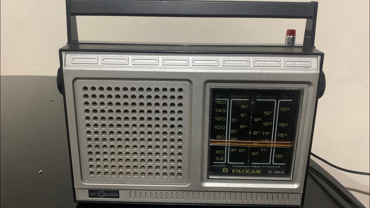 Rádio Motoradio AM anos 80 - Recepção e função Bluetooth - YouTube