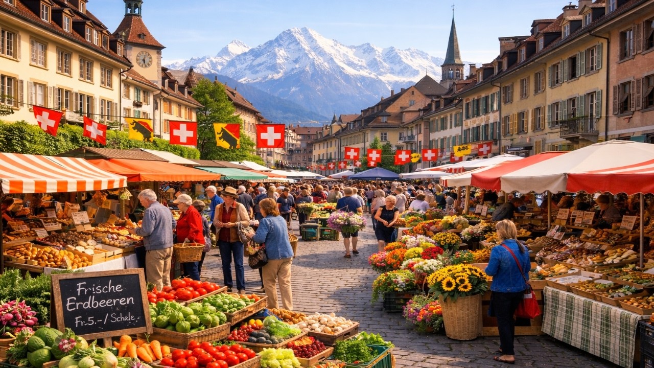 MORNING MARKET IN BERN 🇨🇭 | SWITZERLAND’S MOST BEAUTIFUL CITY - YouTube