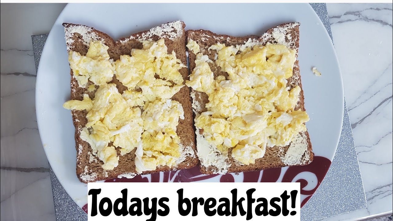 Today's breakfast!! - YouTube