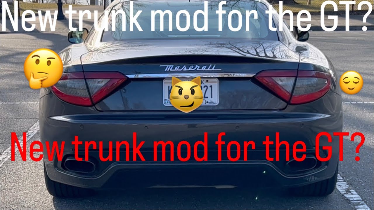 Trunk mod for the Maserati Granturismo? Plus a Secret mod for the GT ...