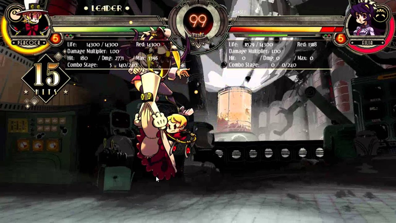 Skullgirls Beta 11 13 14 Peacock Airgrab Combo Youtube