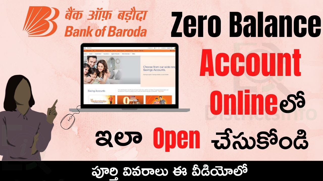 Bank of Baroda Zero balance Account Opening Online | How to Open BOB ...
