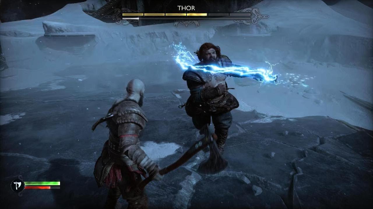 God of War Ragnarök Thor Boss Battle - YouTube