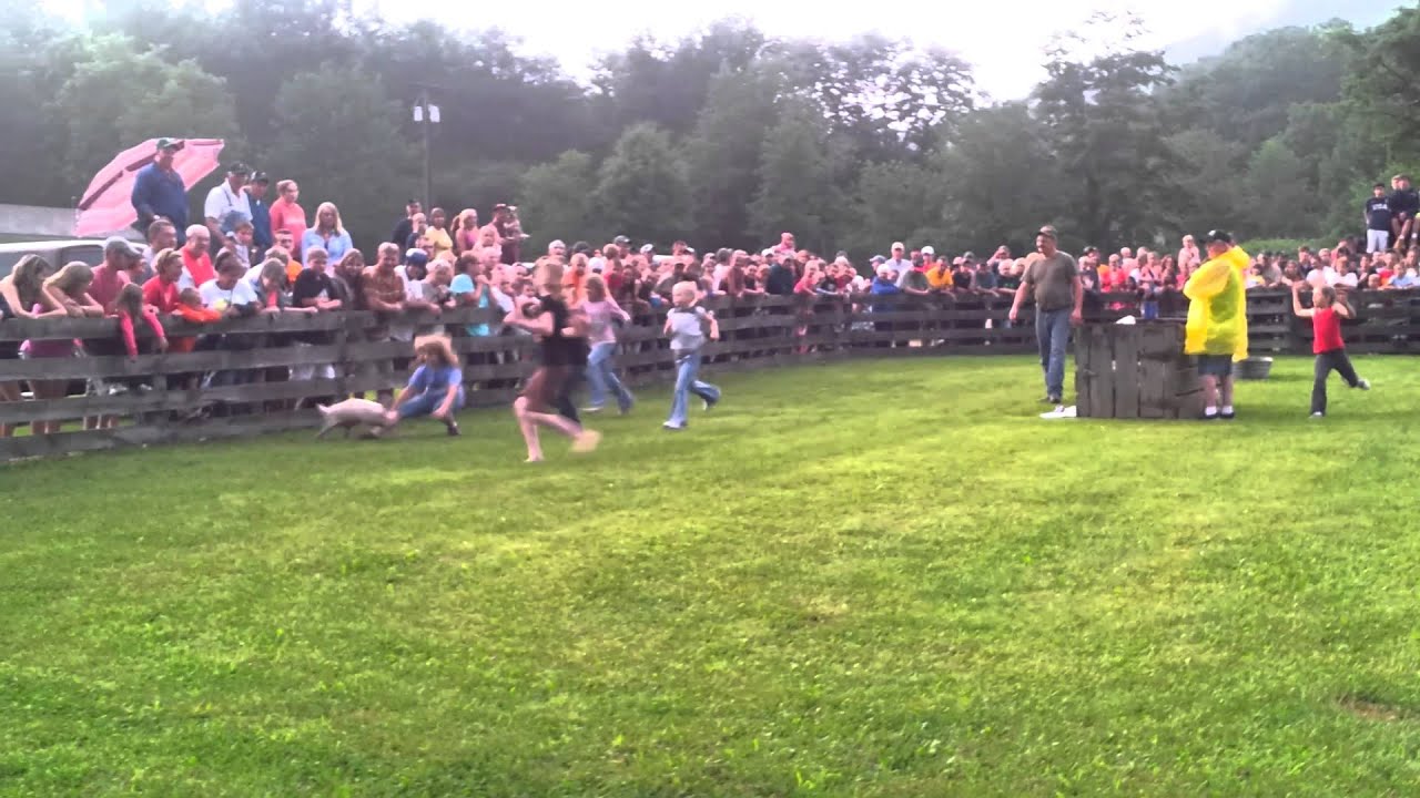 Durbin Days - Greased Pig Contest - YouTube
