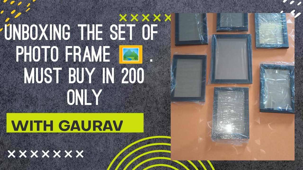 Unboxing the photo frame set ||from Flipkart🖼️. product price & review ...