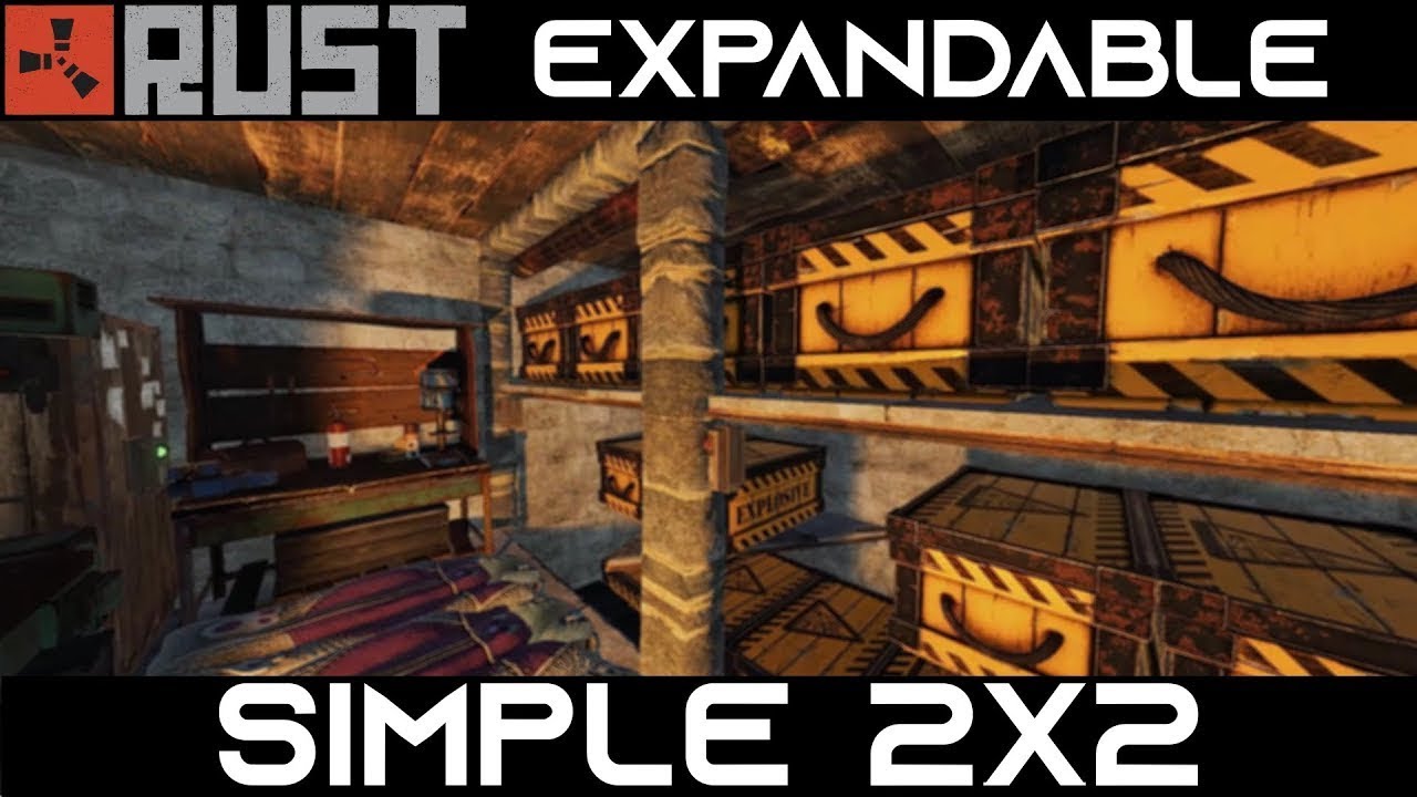 The Best Open and Expandable 2x2 in Rust (Rust starter base) - YouTube
