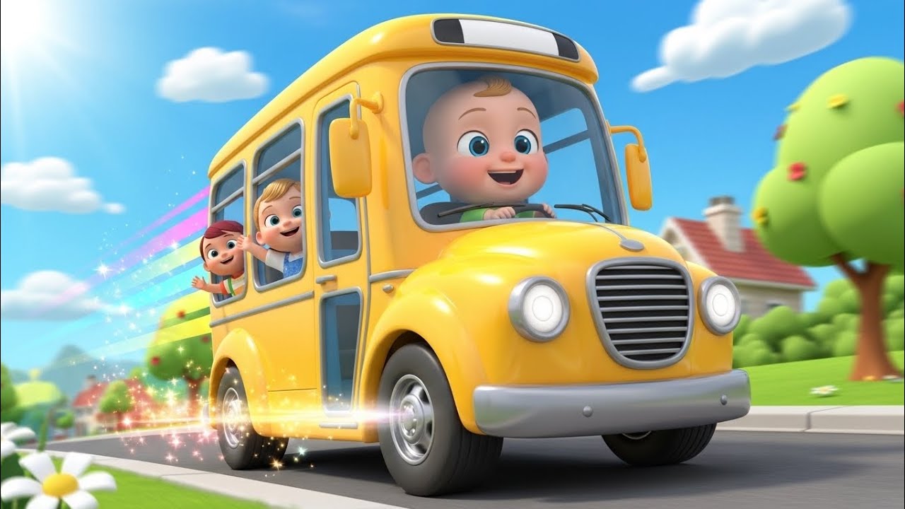 Beep Beep School Bus 🚍 | Baby Rhyme for Toddlers | Learn ABC Song - YouTube